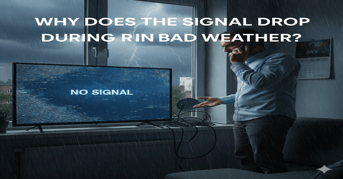 Why Cable TV Signal Drops During Rain & Bad Weather